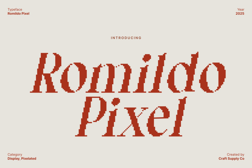 Romildo Pixel Font - Befonts