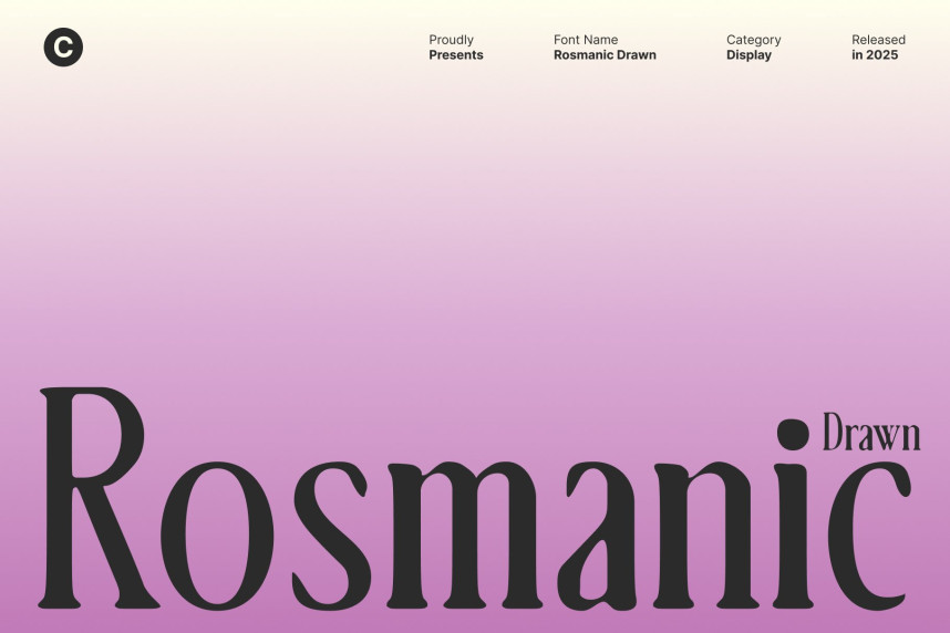 Rosmanic Drawn Font - Befonts