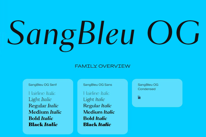 SangBleu OG Font Family - Befonts