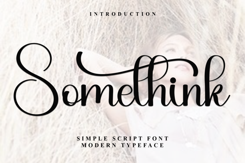 Somethink - Modern Script Handwritten Font - Befonts