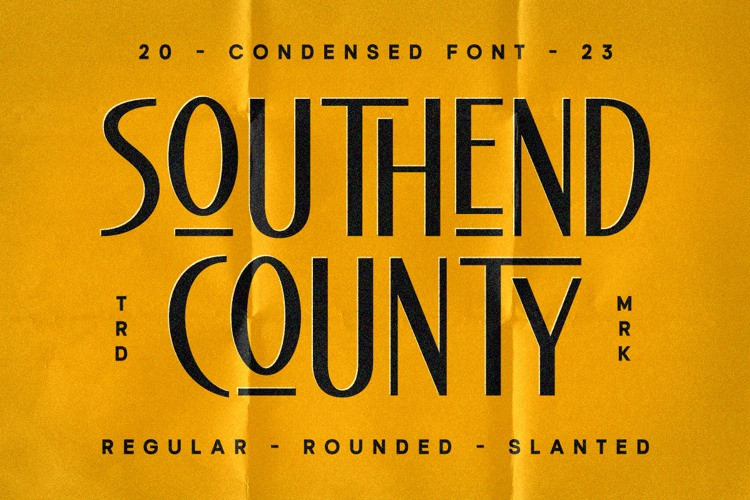 Southend County Font - Befonts