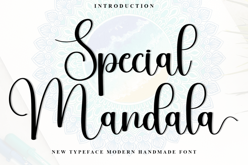 Special Mandala - Elegant Script Handwritten Font - Befonts
