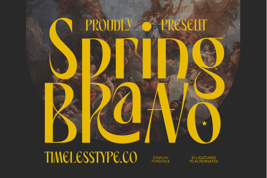 Spring Braavo - Modern Display Typeface - Download Free Font