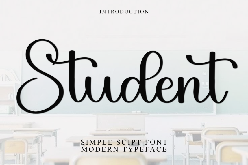 Student Simple Script Font - Download Free Font