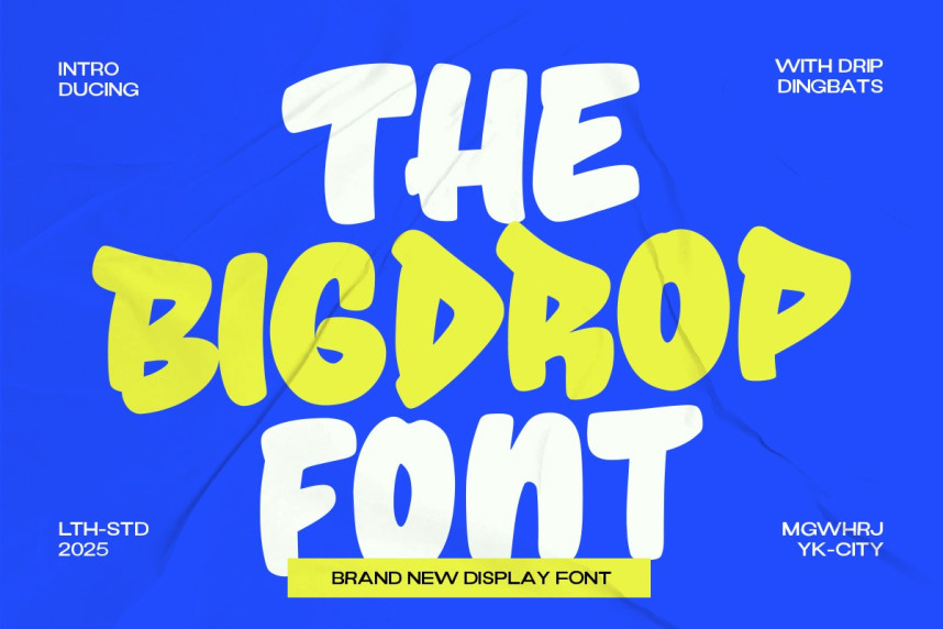 The Big Drop Font - Download Free Font