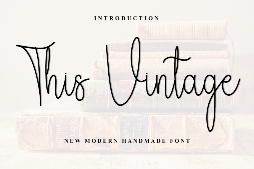 This Vintage Simple Handwritten Font - Befonts