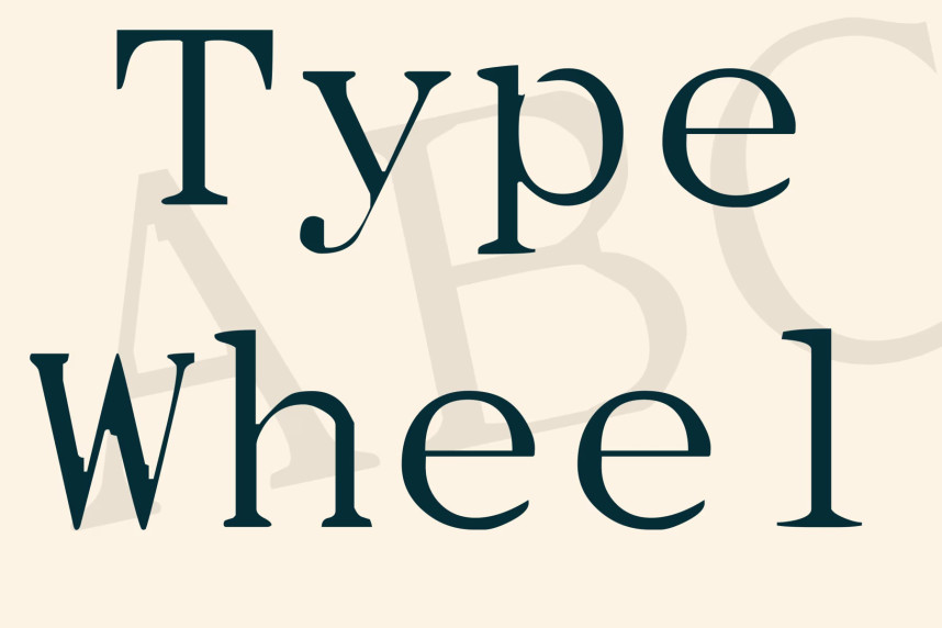 Type Wheel Font - Befonts