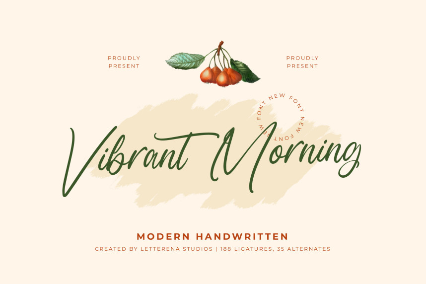 Vibrant Morning – Modern Handwritten Font - Download Free Font