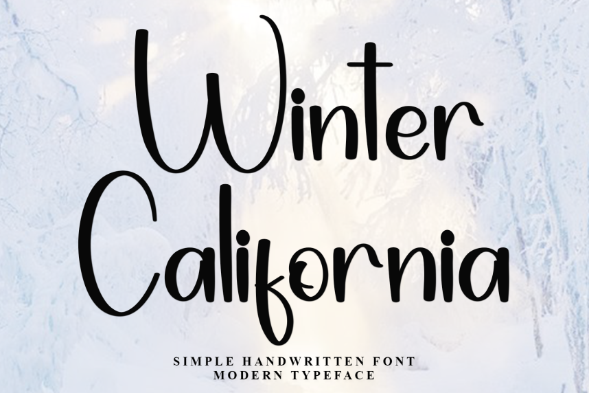 Winter California Style Script Font - Download Free Font