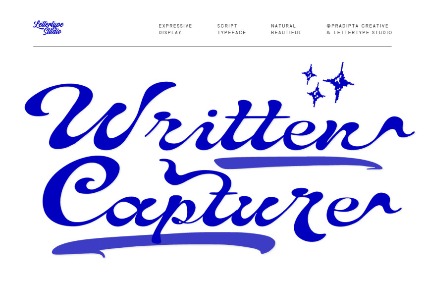 Written Capture Font - Befonts