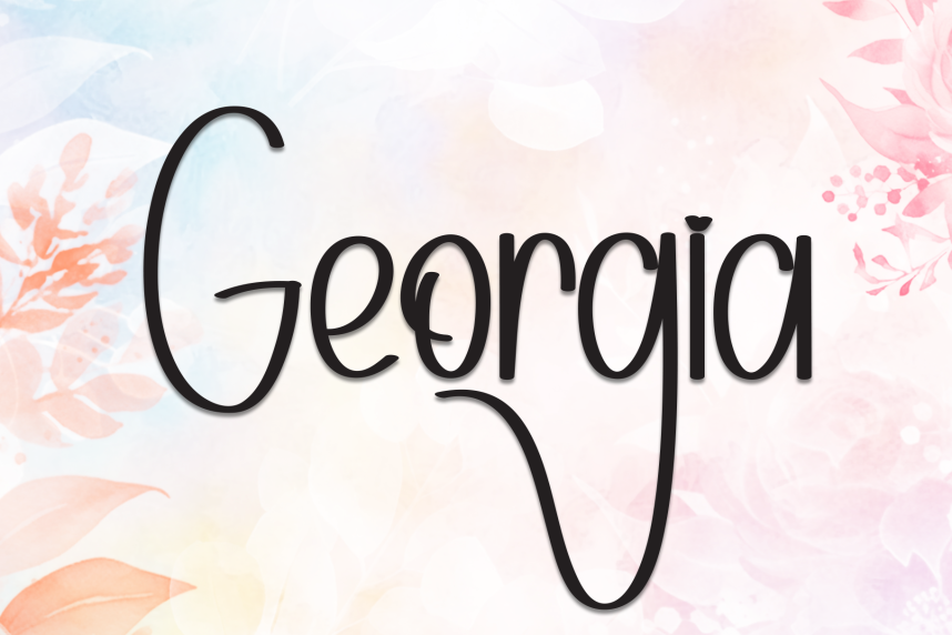 Georgia Simple Handwritten Font - Download Free Font