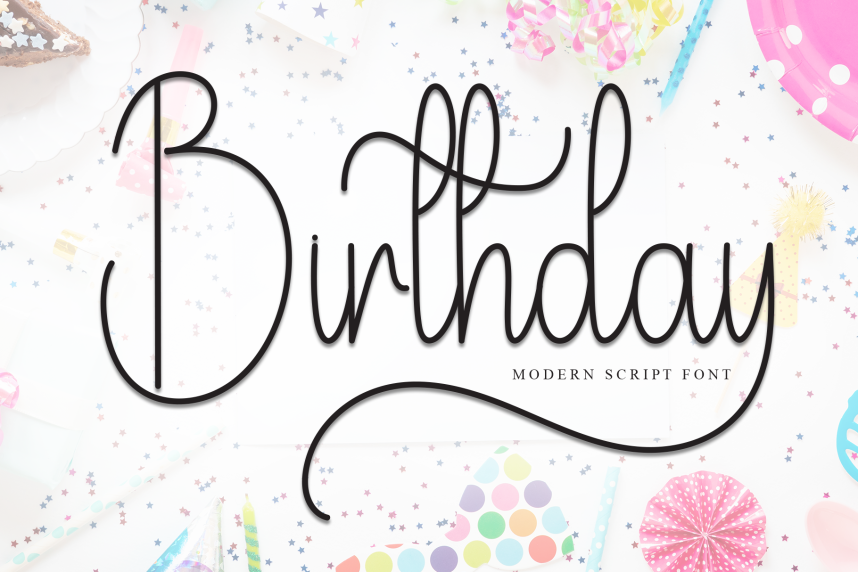 Birthday Simple Handwritten Font - Download Free Font