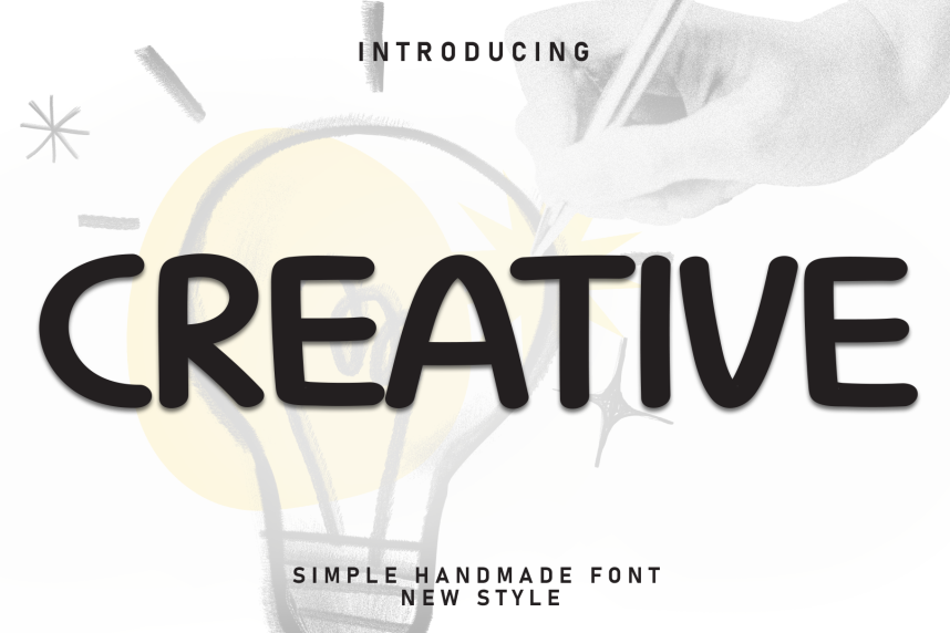 Creative Simple Handmade Font - Download Free Font