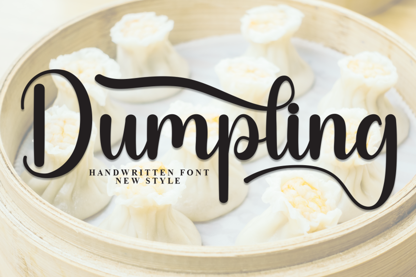 Dumpling Style Script Font - Befonts