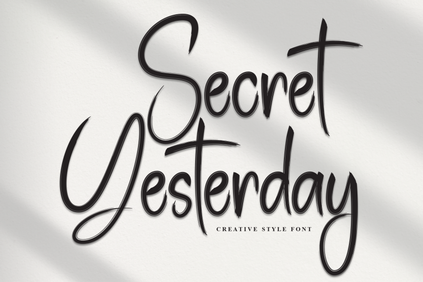 Secret Yesterday - New Style Handwritten Font - Download Free Font