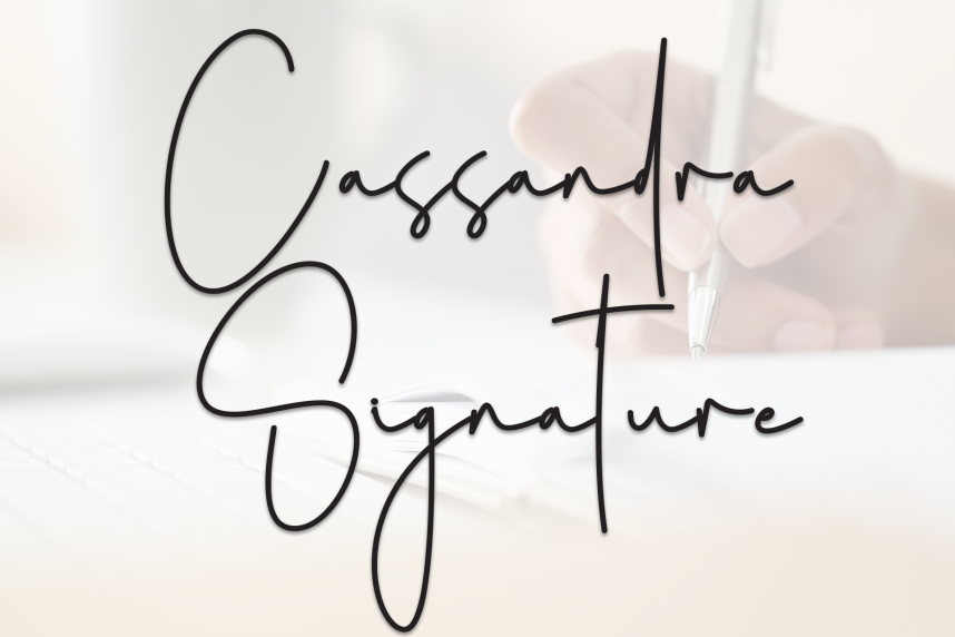 Cassandra Signature - Style Script Font - Download Free Font