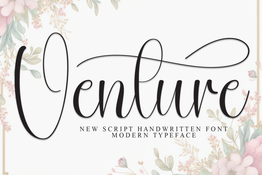 Venture - Modern Script Handwritten Font - Download Free Font