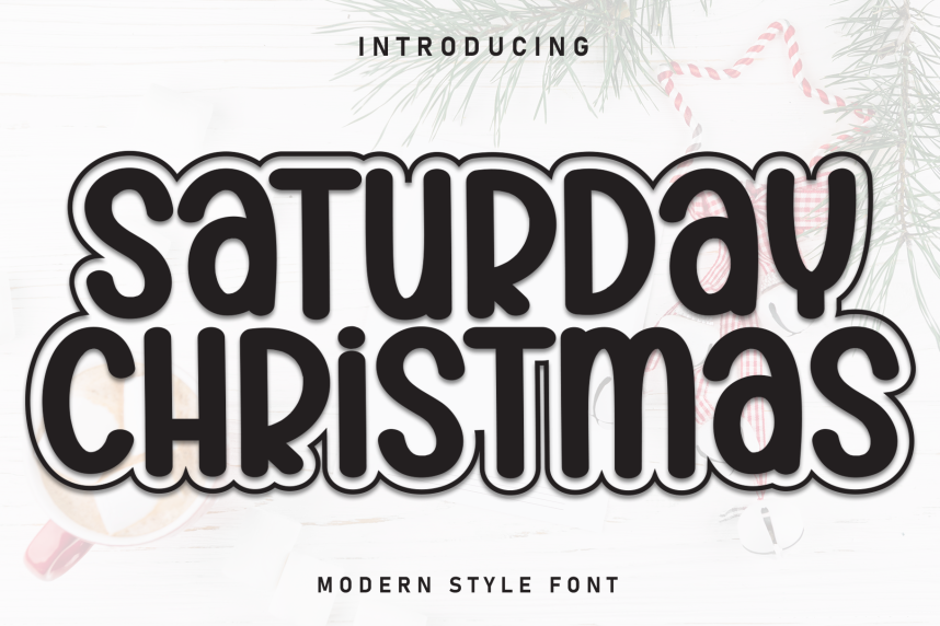 Saturday Christmas - Modern Style Font - Download Free Font