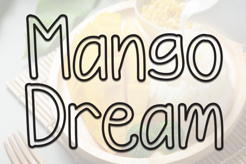 Mango Dream - Creative Style Font - Download Free Font
