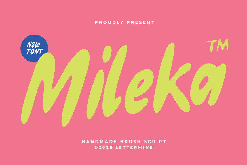 Mileka - Handmade Brush Script Font - Download Free Font