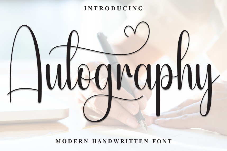Autography - Modern Style Handwritten Font - Download Free Font