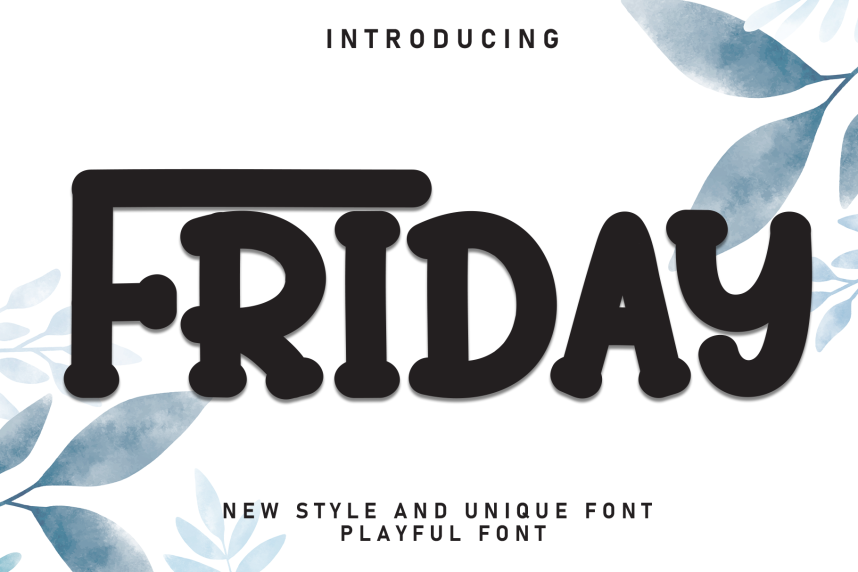 Friday - Playful And Unique Font - Befonts