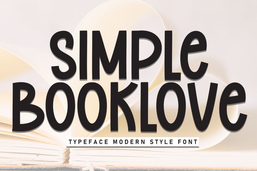 Simple Booklove Playful Font - Download Free Font
