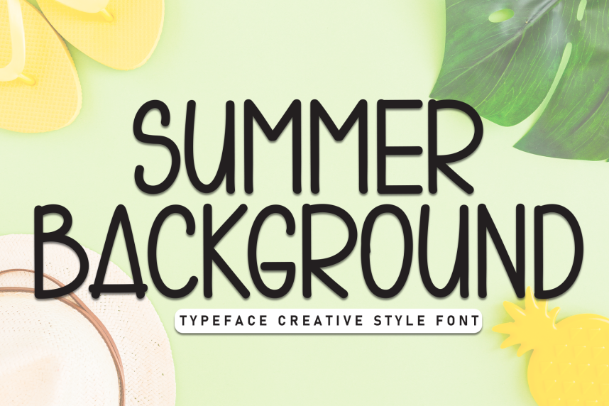 Summer Background - Creative Style Font - Download Free Font