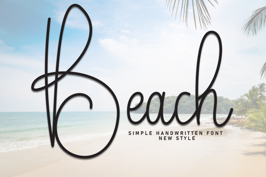 Beach Simple Handwritten Font - Download Free Font