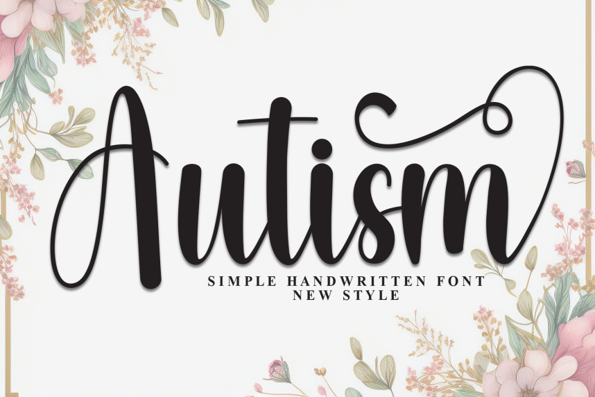 Autism - New Style Handwritten Font - Download Free Font