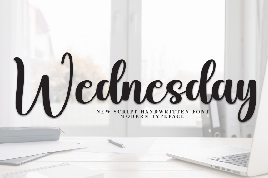 Wednesday - New Script Handwritten Font - Download Free Font