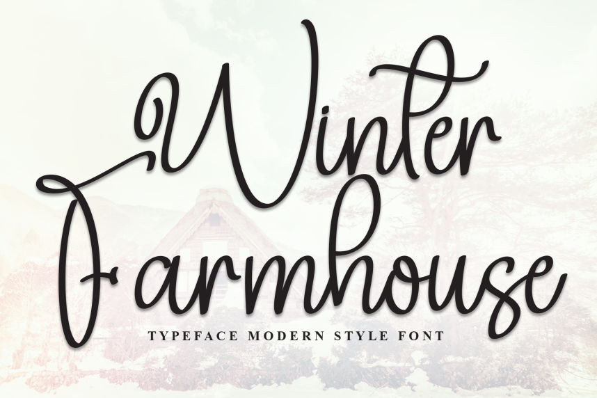 Winter Farmhouse - New Style Handwritten Font - Download Free Font