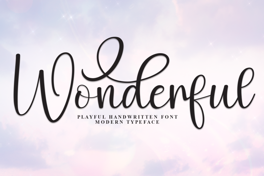 Wonderful - New Script Handwritten Font - Download Free Font