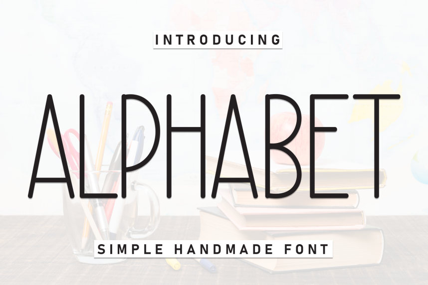 Alphabet Simple Handwritten Font - Download Free Font