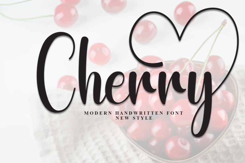 Cherry - Modern Script Handwritten Font - Download Free Font