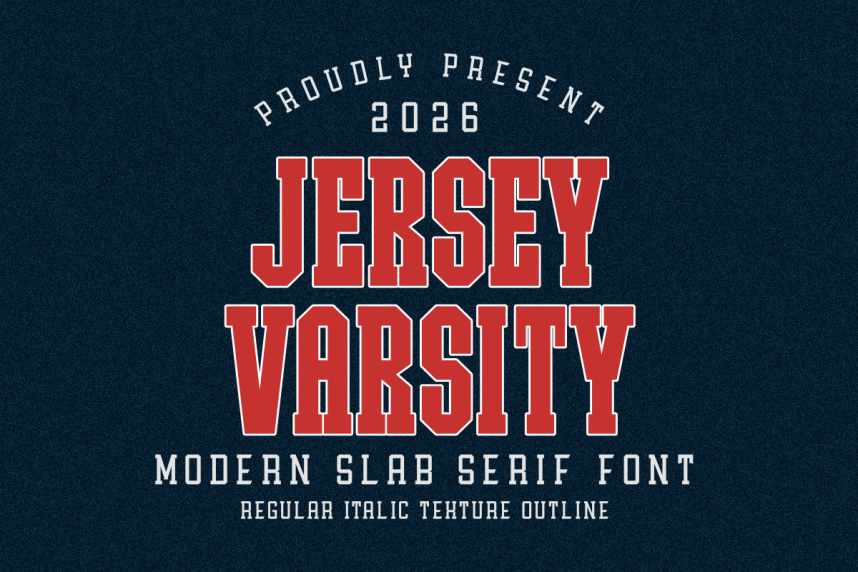 Jersey Varsity Font - Befonts