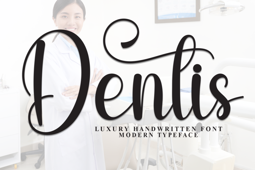 Dentis - Modern Script Handwritten Font - Download Free Font