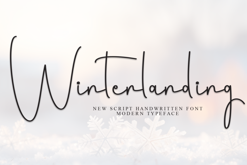 Winterlanding - New Style Handwritten Font - Download Free Font