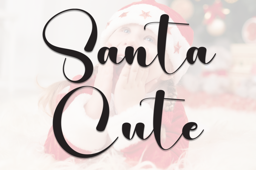 Santa Cute - Elegant Script Handwritten Font - Download Free Font