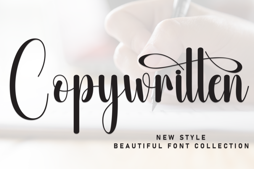Copywritten - New Style And Unique Font - Befonts