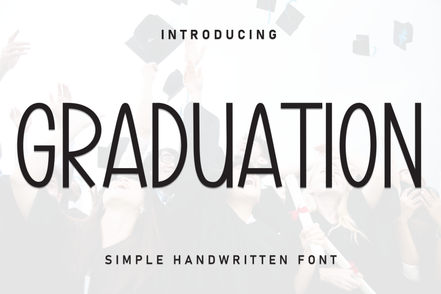 Graduation Simple Handwritten Font - Befonts