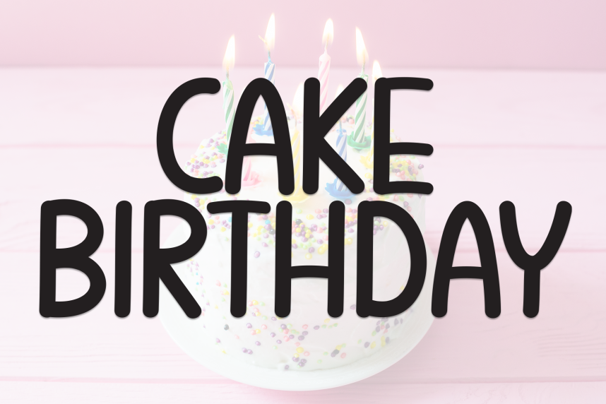 Cake Birthday Handmade Font - Download Free Font