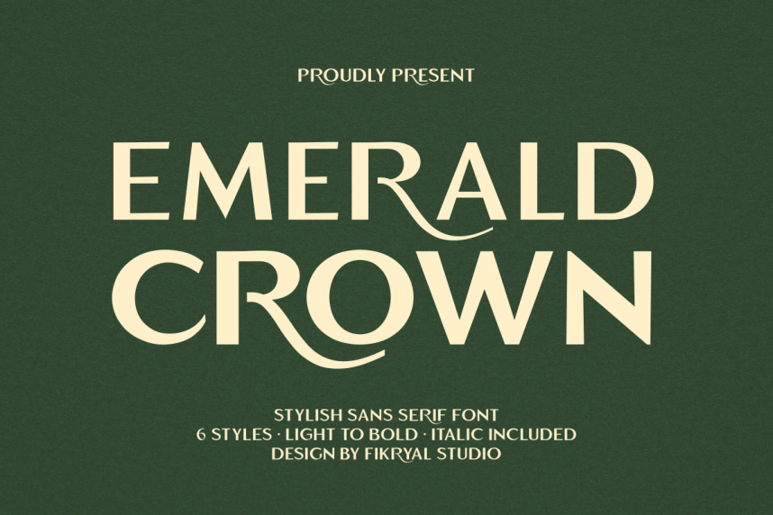 Emerald Crown Font - Befonts