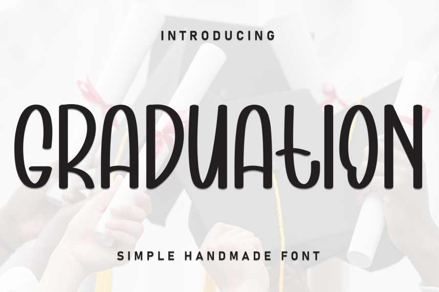Graduation Simple Handmade Font - Befonts