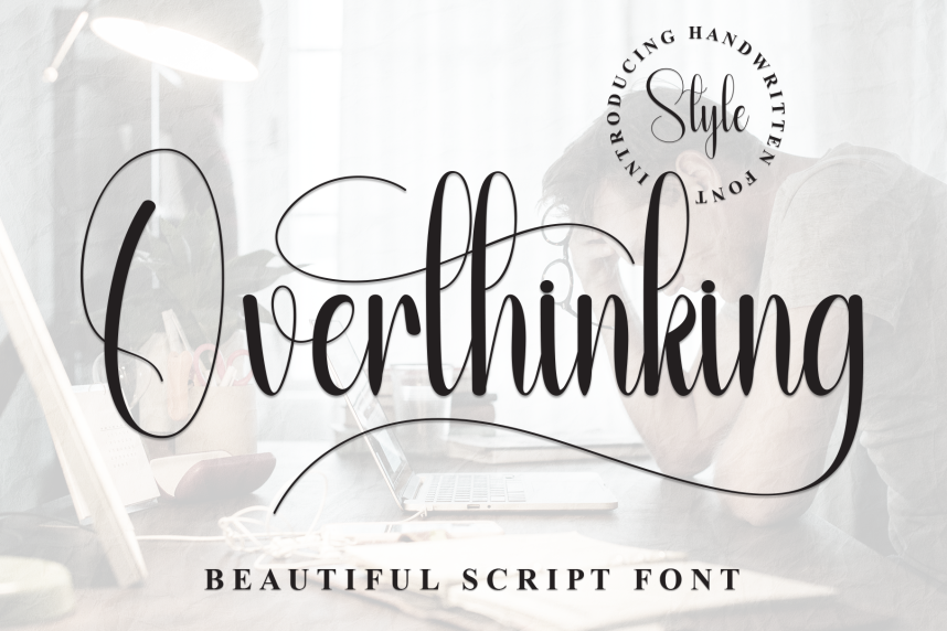 Overthinking - New Script Handwritten Font - Download Free Font
