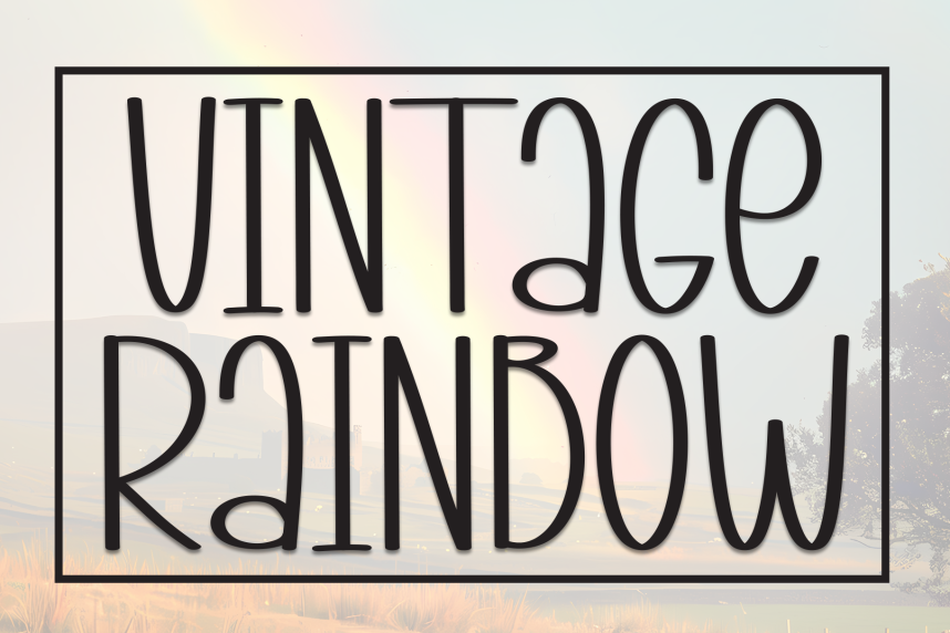 Vintage Rainbow Handmade Font - Befonts