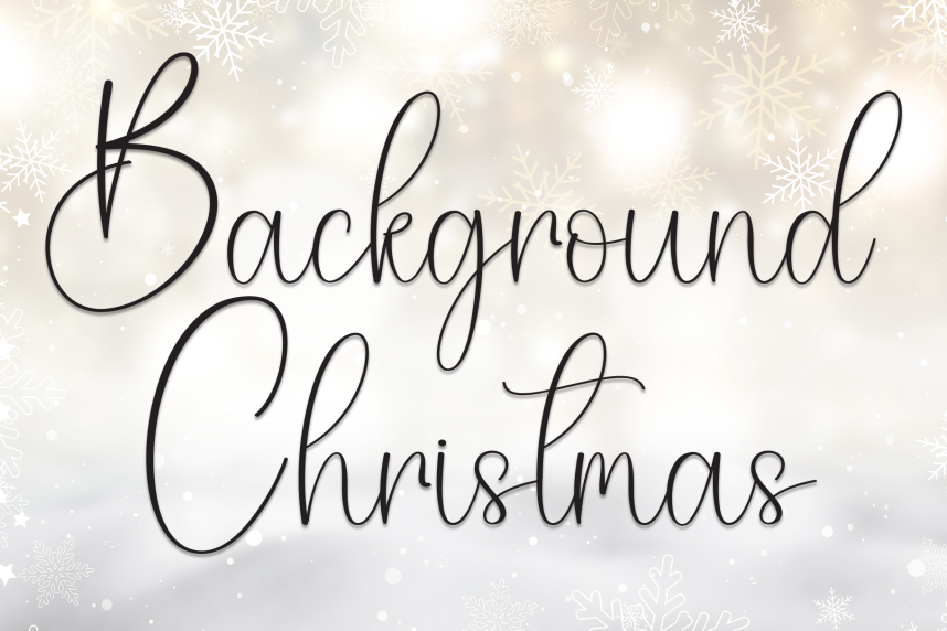 Background Christmas - Simple Handwritten Font - Download Free Font