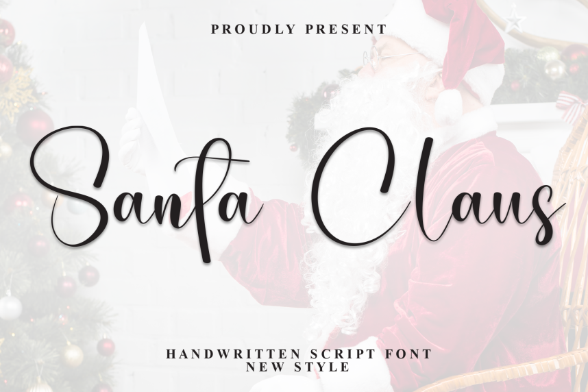 Santa Claus - New Script Handwritten Font - Befonts