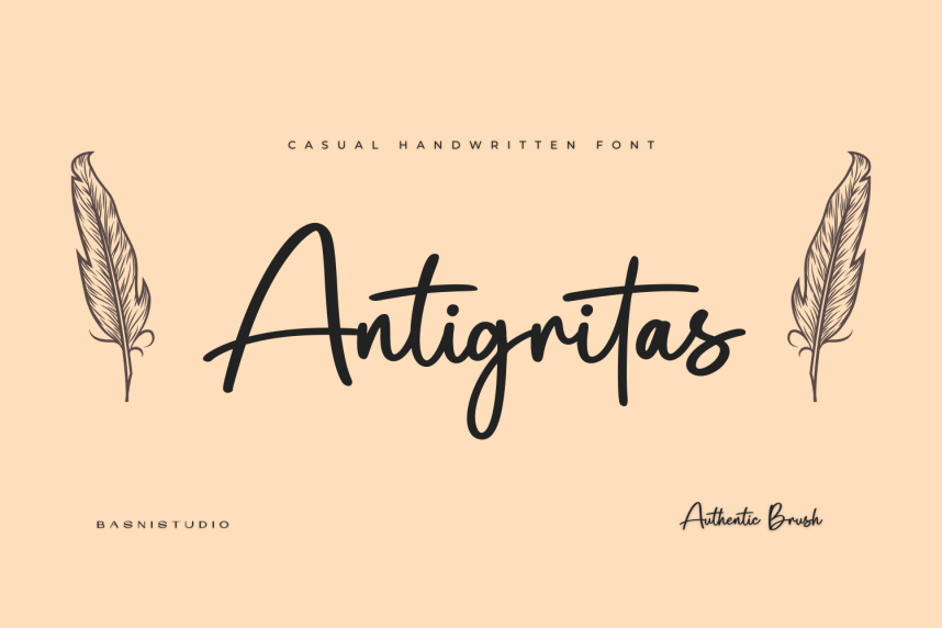 Antigritas – A Chic Handwritten Font - Download Free Font