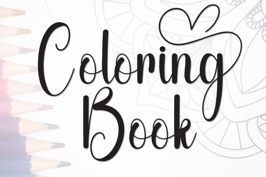 Coloring Book - Modern Handmade Font - Befonts